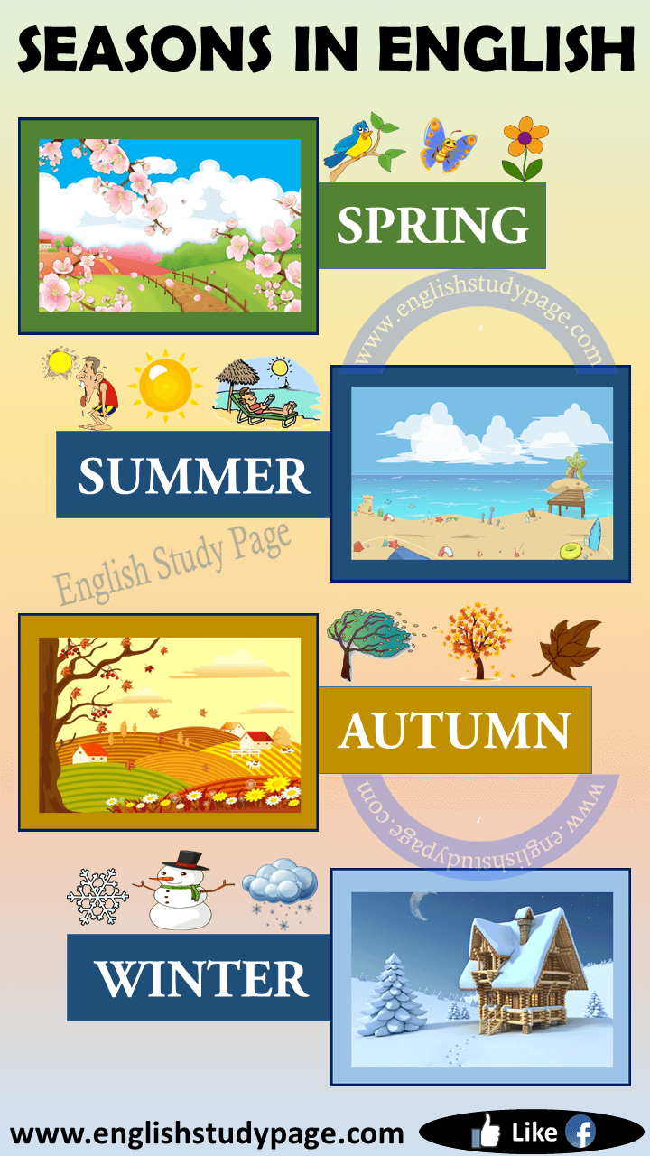 Seasons In English English Study Page Seasons In English English Study Page