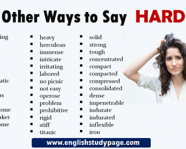 42 Other Ways to Say HARD in English Archives - English Study Page