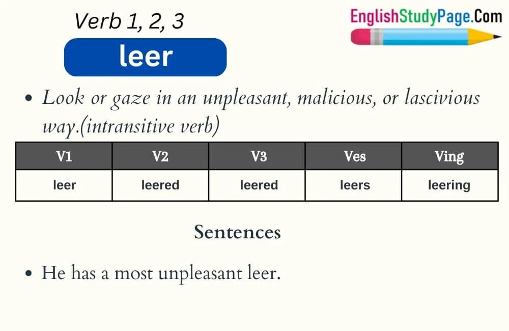 Leer Verb 1 2 3 Past And Past Participle Form Tense Of Leer V1 V2 V3 Leer Verb 1 2 3 Past And Past Participle Form Tense Of Leer V1 V2 V3