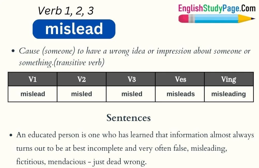 Mislead Verb 1 2 3 Past And Past Participle Form Tense Of Mislead V1 mislead-verb-1-2-3-past-and-past-participle-form-tense-of-mislead-v1