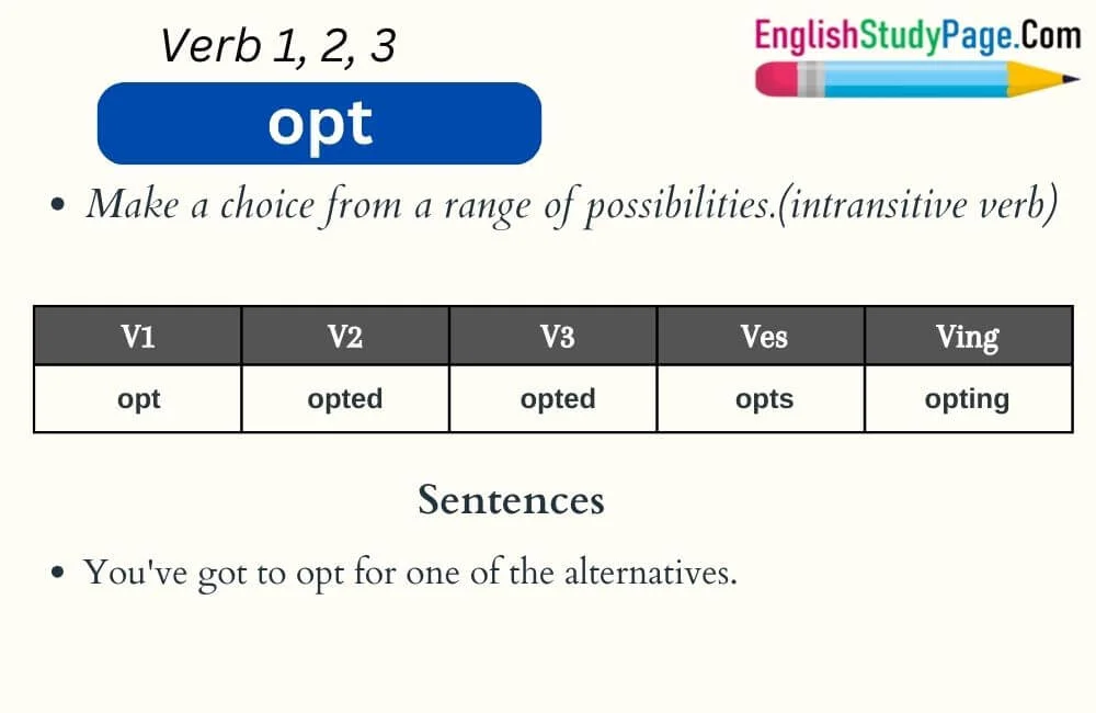 Opt Verb 1 2 3 Past And Past Participle Form Tense Of Opt V1 V2 V3 opt-verb-1-2-3-past-and-past-participle-form-tense-of-opt-v1-v2-v3
